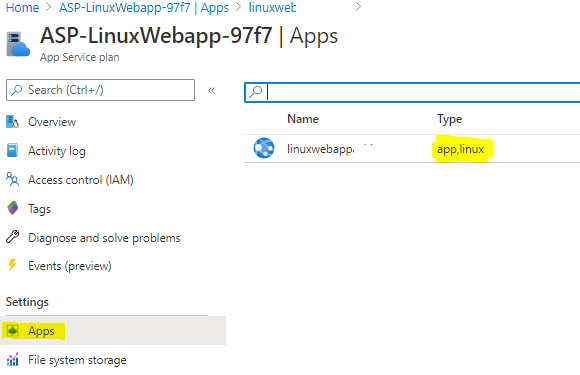 How to find the Operating System and stack of an existing Azure website ...