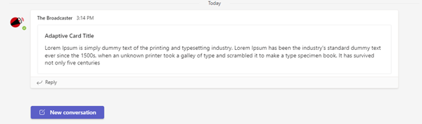 Send Teams channel message aka proactive message using custom Teams bot ...