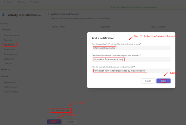Send Teams Activity Feed notification from Power Automate using custom ...