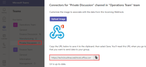 How to send an Adaptive card to a Microsoft Teams Private channel using ...
