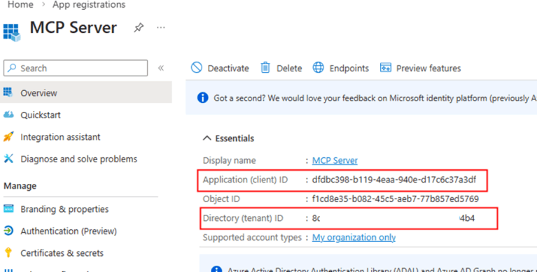 Secure Your MCP Server with Entra ID Authentication for Copilot Studio ...